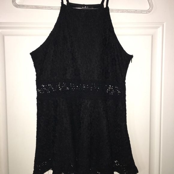 Papaya | Tops | Papaya Beaded Tank With Lace Seethru Waist Guc | Poshmark